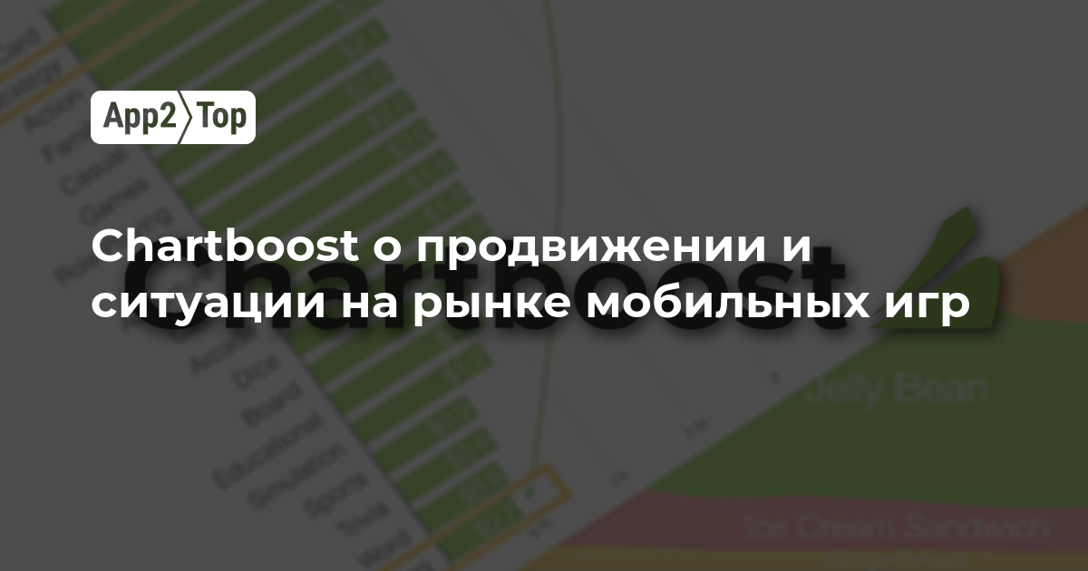 Chartboost о продвижении и ситуации на рынке мобильных игр | App2top