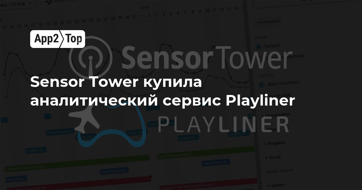Sensor Tower купила аналитический сервис Playliner | App2top